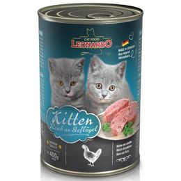 Leonardo Kitten 6 x 400g Dose Feuchtnahrung für Katzen