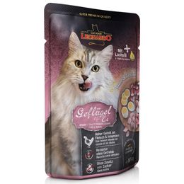 Leonardo Geflügel + Ei 16 x 85g Frischebeutel Premium Katzenfutter