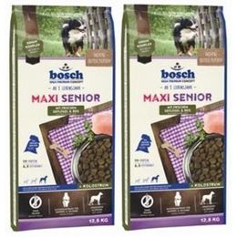 2x12,5 kg Bosch Senior Maxi Geflügel für ältere Hunde große Rassen