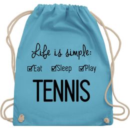 Shirtracer Turnbeutel Life is simple Tennis