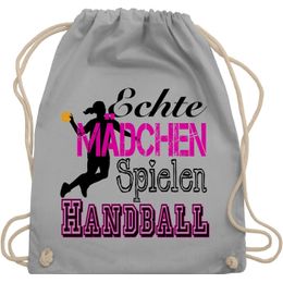 Shirtracer Turnbeutel Echte Mädchen Spielen Handball