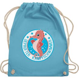 Shirtracer Turnbeutel Seepferdchen Schwimmer