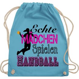 Shirtracer Turnbeutel Echte Mädchen Spielen Handball