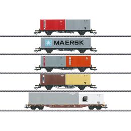 Märklin Märklin Güterwagen Märklin 47680 H0 MHI Containerwagen-Set(5 Wagen)DB AC