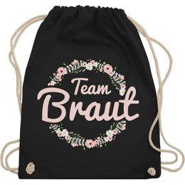 Shirtracer Turnbeutel Team Braut Blumenkranz