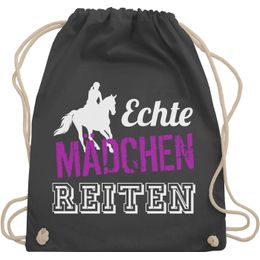 Shirtracer Turnbeutel Echte Mädchen Reiten