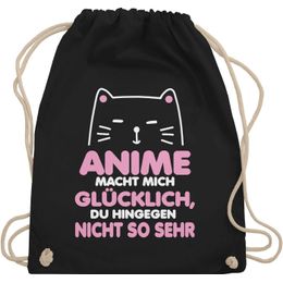 Shirtracer Turnbeutel Anime macht mich glücklich