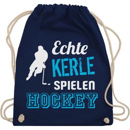 Shirtracer Turnbeutel Echte Kerle spielen Hockey