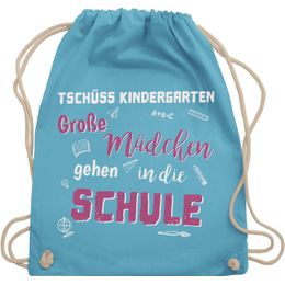 Shirtracer Turnbeutel Tschüss Kindergarten Große Mädchen