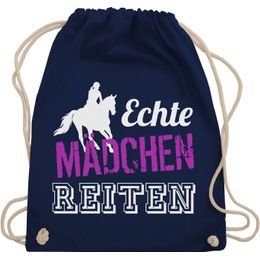 Shirtracer Turnbeutel Echte Mädchen Reiten