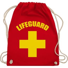 Shirtracer Turnbeutel Lifeguard Rettungsschwimmer Wasserrettung Baywatch