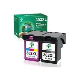 Greensky HP 302 Druckerpatrone Ersatz für HP 302XL Multipack Tintenpatrone (für HP 302 xl Envy 4525 4520 4527 Deskjet 1110 2130 2132 2134 3630 3632 3633 3634 3636 3638