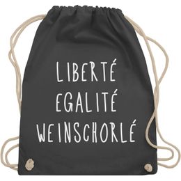 Shirtracer Turnbeutel Liberte Egalite Weinschorle