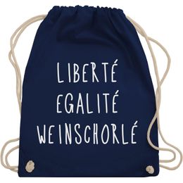 Shirtracer Turnbeutel Liberte Egalite Weinschorle