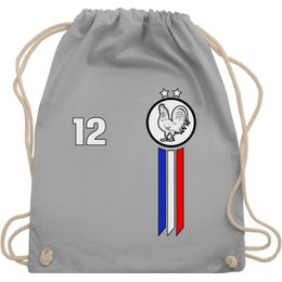 Shirtracer Turnbeutel 12. Mann Frankreich Emblem