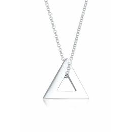 Kuzzoi Kette mit Anhänger Herren Erbskette Dreieck Triangle 925 Silber