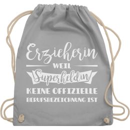 Shirtracer Turnbeutel Erzieherin Superheldin Geschenk