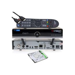 Octagon SF8008 4K UHD E2 DVB-S2X & DVB-C/T2 Linux Combo Receiver + 1TB HDD SAT-Receiver