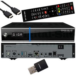 Gigablue UHD Trio 4K DVB-S2X + DVB-T2/C Combo inklusive 300 Mbits Wifi Stick SAT-Receiver