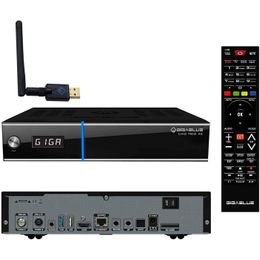Gigablue UHD Trio 4K DVB-S2X + DVB-T2/C Combo inklusive 600 Mbits Gigablue SAT-Receiver