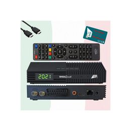 DIGIQuest Ti9 DVB-S2 FHD Sat Receiver zertifiziert mit aktiviertert TiVuSat HD SAT-Receiver