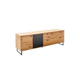 Newroom Lowboard Sorena, Wildeiche Anthrazit TV Lowboard Modern Industrial Fernsehtisch Mass...