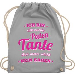 Shirtracer Turnbeutel Ich bin die coole Patentante