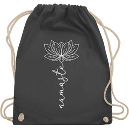 Shirtracer Turnbeutel Namaste Lotusblüte Yoga Chakra