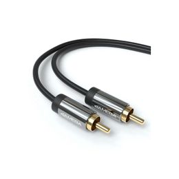 JAMEGA Subwoofer Kabel Cinch RCA Kabel Digitales Koaxial HiFi Audio Kabel 2x Audio-Kabel