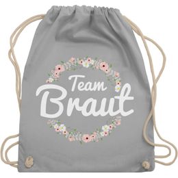 Shirtracer Turnbeutel Team Braut Blumenkranz