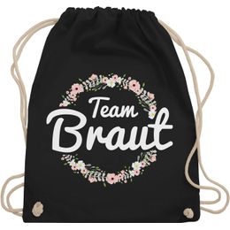 Shirtracer Turnbeutel Team Braut Blumenkranz