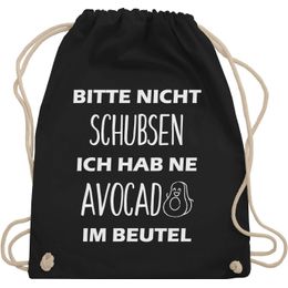 Shirtracer Turnbeutel Bitte nicht schubsen ich hab ne Avocado im Beutel