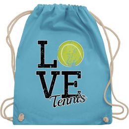Shirtracer Turnbeutel Love Tennis