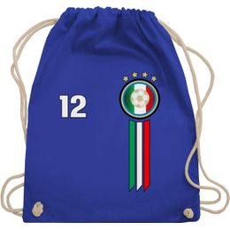 Shirtracer Turnbeutel 12. Mann Italien Emblem