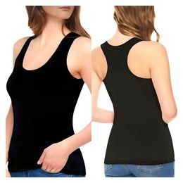 Tutku Elit Tanktop Damen Tank Top Modal Sport Tops Premium Unterhemden Trägertop (Packung