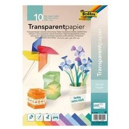 Transparentpapier »farbig - 115 g/m2« transparent, Folia, 30x21 cm
