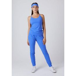 SPORTKIND Funktionstop Tennis Tanktop Spaghettiträger Mädchen & Damen kornblumen blau