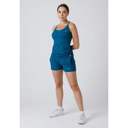 SPORTKIND Funktionstop Tennis Tanktop Spaghettiträger Mädchen & Damen petrol grün