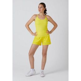 SPORTKIND Funktionstop Tennis Tanktop Spaghettiträger Mädchen & Damen gelb