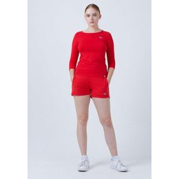 SPORTKIND Funktionsshirt Tennis 3/4 Longsleeve Shirt Mädchen & Damen rot
