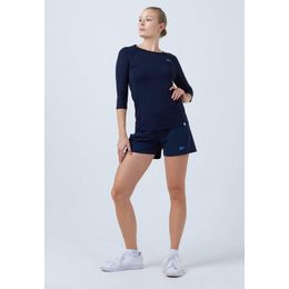 SPORTKIND Funktionsshirt Tennis 3/4 Longsleeve Shirt Mädchen & Damen navy blau