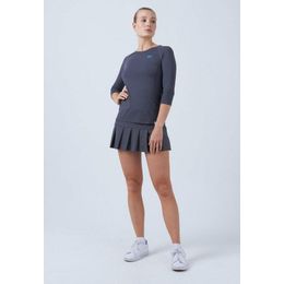 SPORTKIND Funktionsshirt Tennis 3/4 Longsleeve Shirt Mädchen & Damen grau