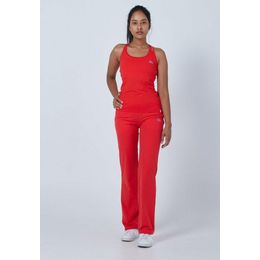 SPORTKIND Funktionstop Tennis Tanktop Spaghettiträger Mädchen & Damen rot