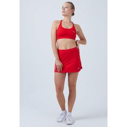 SPORTKIND Tennisrock Classic Tennis Skort mit Taschen Mädchen & Damen rot