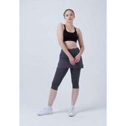 SPORTKIND Tennisrock 2-in-1 Tulip Skort mit Leggings / Skapri Mädchen & Damen grau