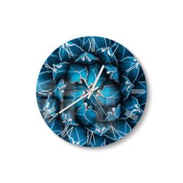 DEQORI Wanduhr 'Detailansicht einer Agave' (Glas Glasuhr modern Wand Uhr Design Küchenuhr)