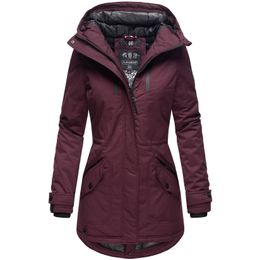 Navahoo Damen sportlicher Wintermantel Winter Kurzmantel mit Kapuze Avrille