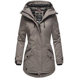 Navahoo Damen sportlicher Wintermantel Winter Kurzmantel mit Kapuze Avrille