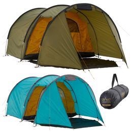 Grand Canyon Tunelzelt Robson 3 Personen Zelt Familien Camping Leicht Vorraum Farbe: Blue Grass