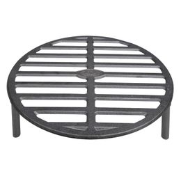 Esschert Design Grillrost Gußeisen Gussrost Lagerfeuer Rund Grillaufsatz Grillgitter Outdoor Ø34